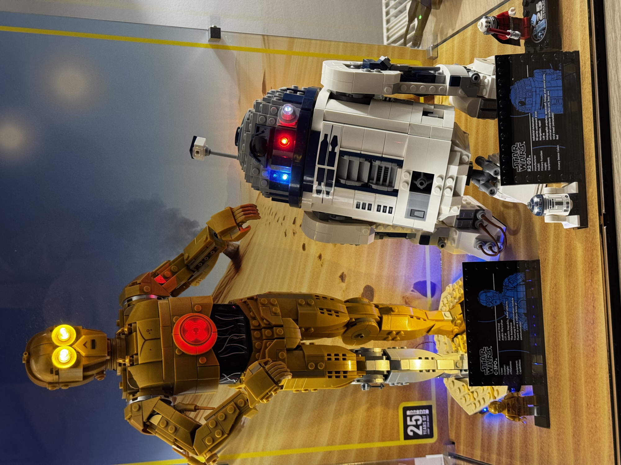 SPECIAL EDITION - LEGO® C-3PO™ (75398) & R2-D2™ (75379) Display Case